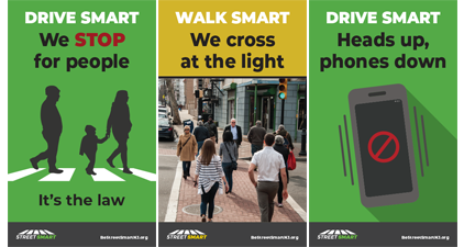 Street Smart Public Education Campaign Pedestrians | Hudson TMA
