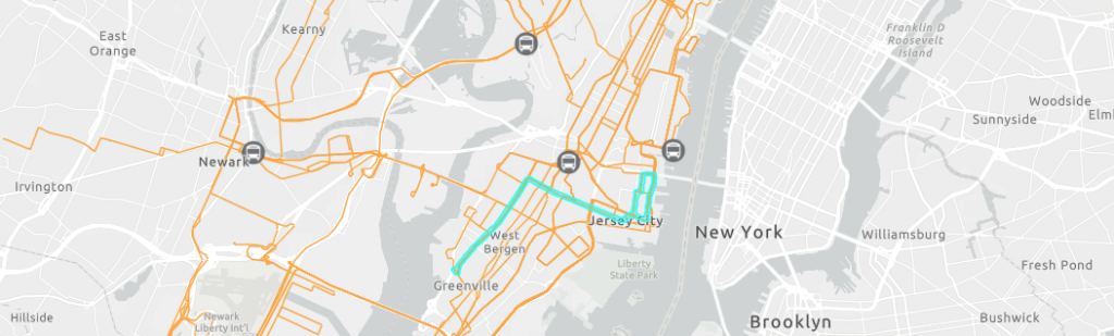 Hudson County Interactive Digital Transit Map NJ Light Rail | Hudson TMA