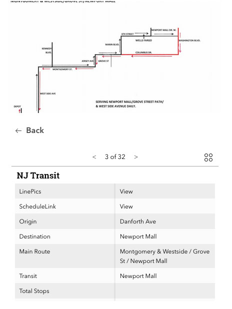 Hudson County Interactive Digital Transit Map NJ Light Rail | Hudson TMA